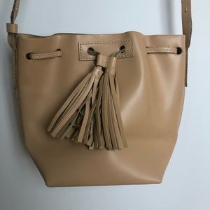 J. Crew | Bags | J Crew Mini Bucket Bag In Leather | Poshmark